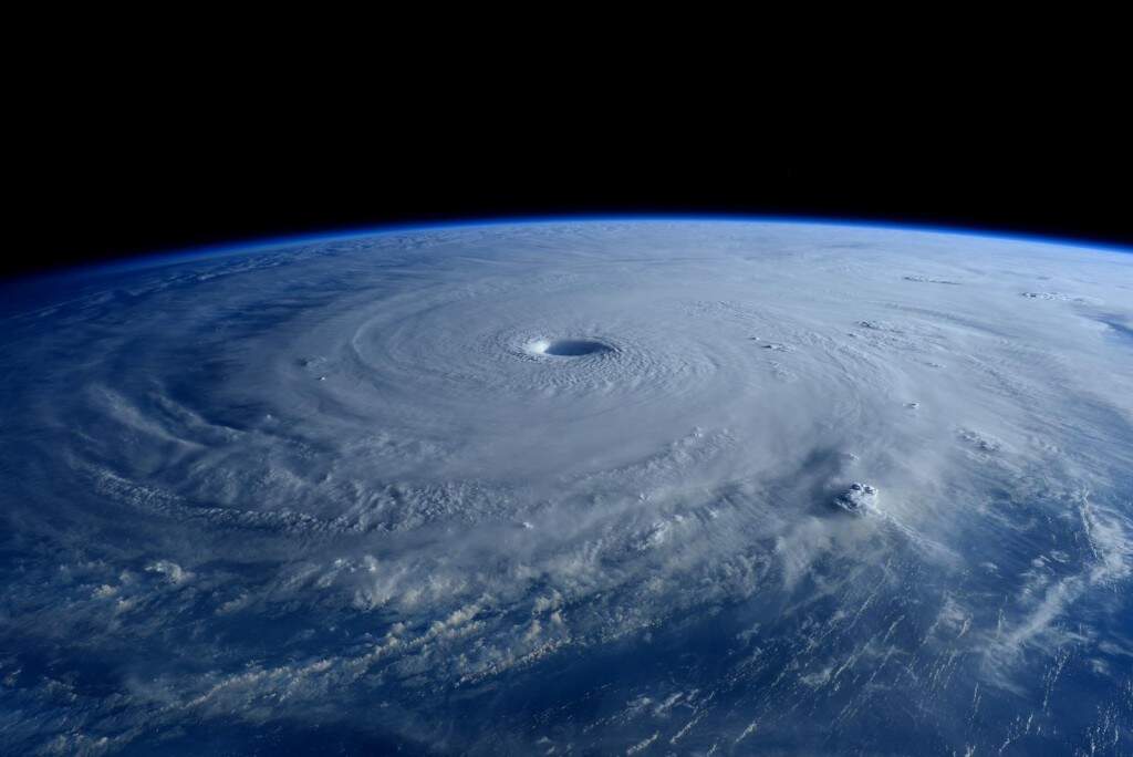 This is what a typhoon looks like from space