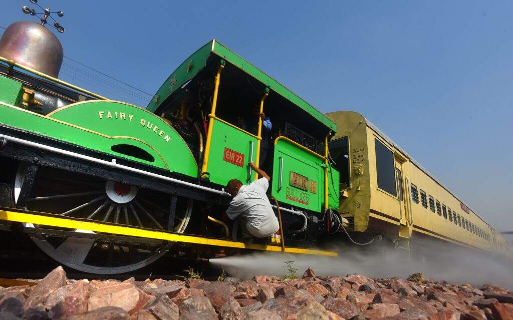 World’s oldest steam engine, Fairy Queen, returns to tracks