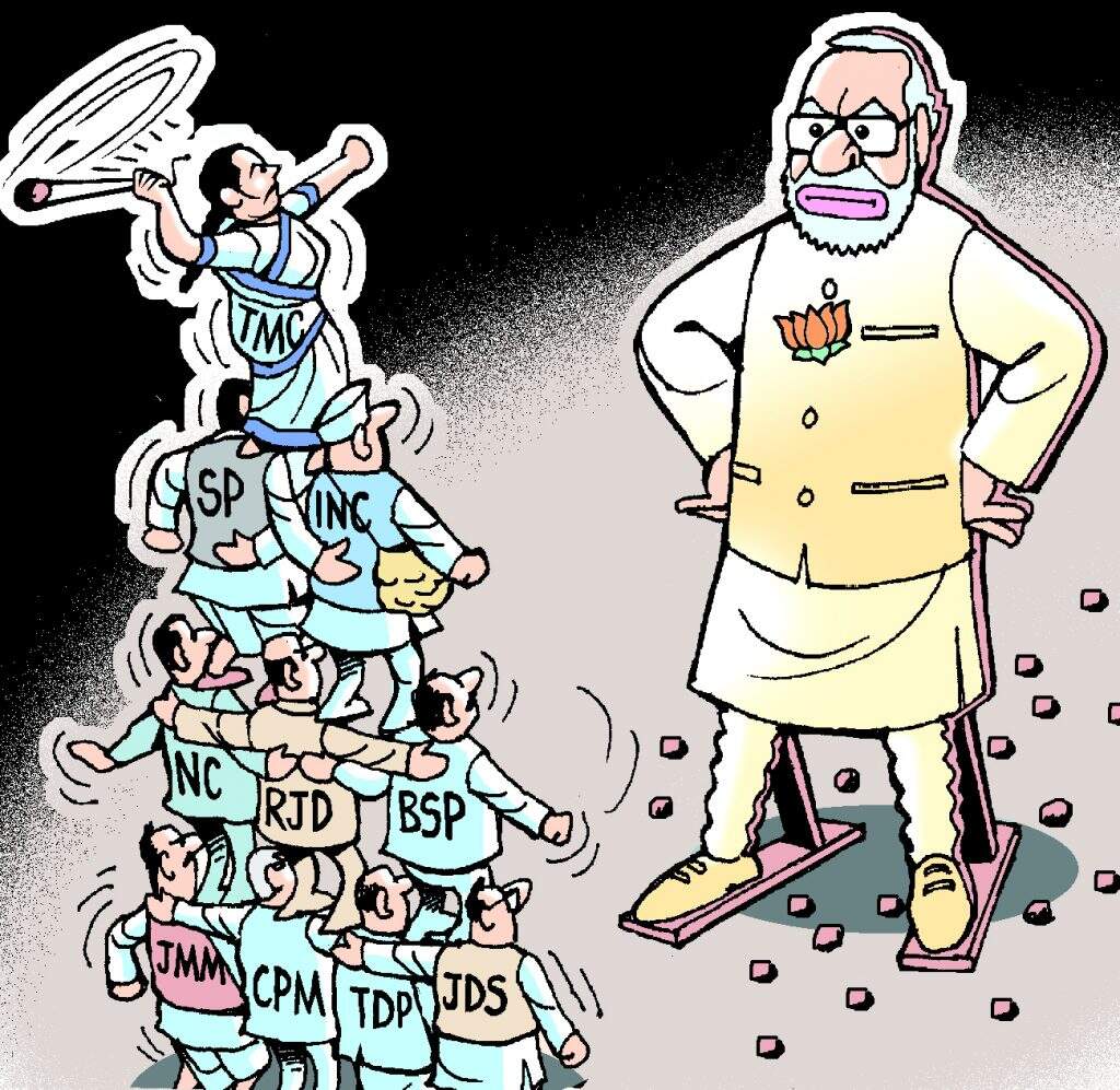 Modi vs rest: Opposition shows up for Kumaraswamy’s swearing in, but ...