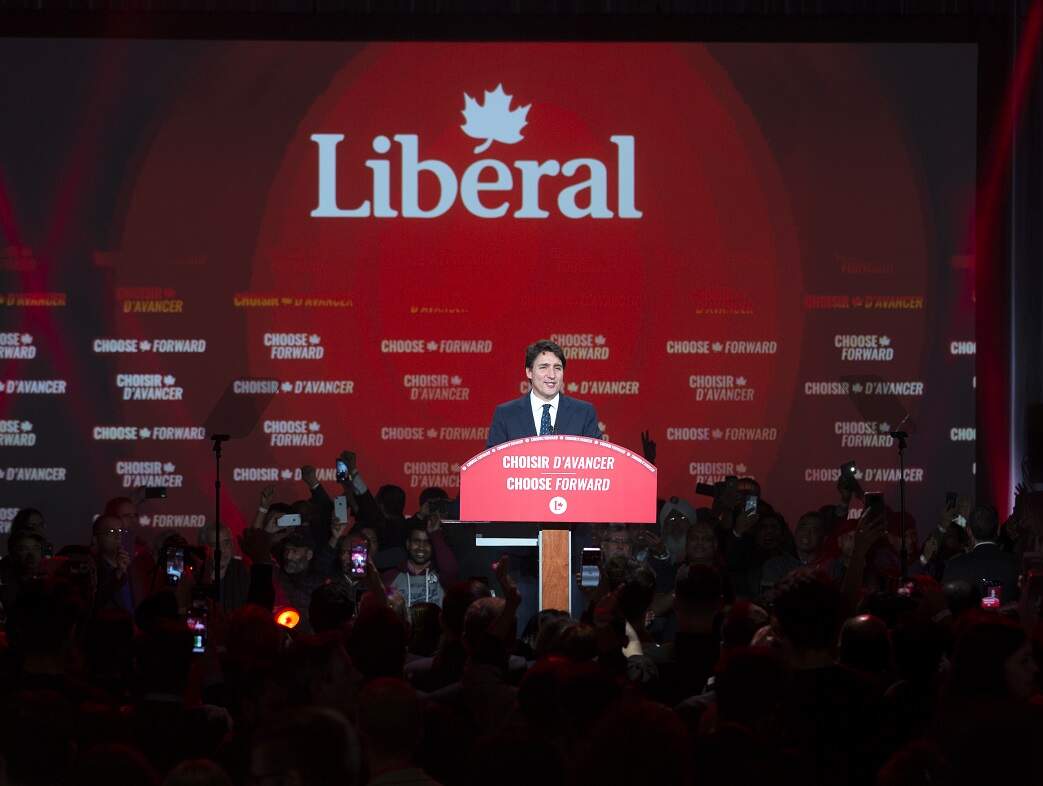 The lightly dented liberal darling Trudeau, is back