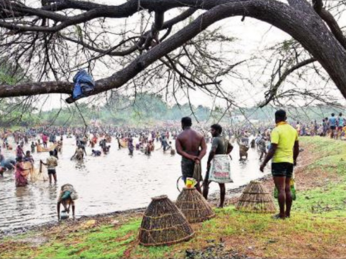 Community bonding over fishing, feast