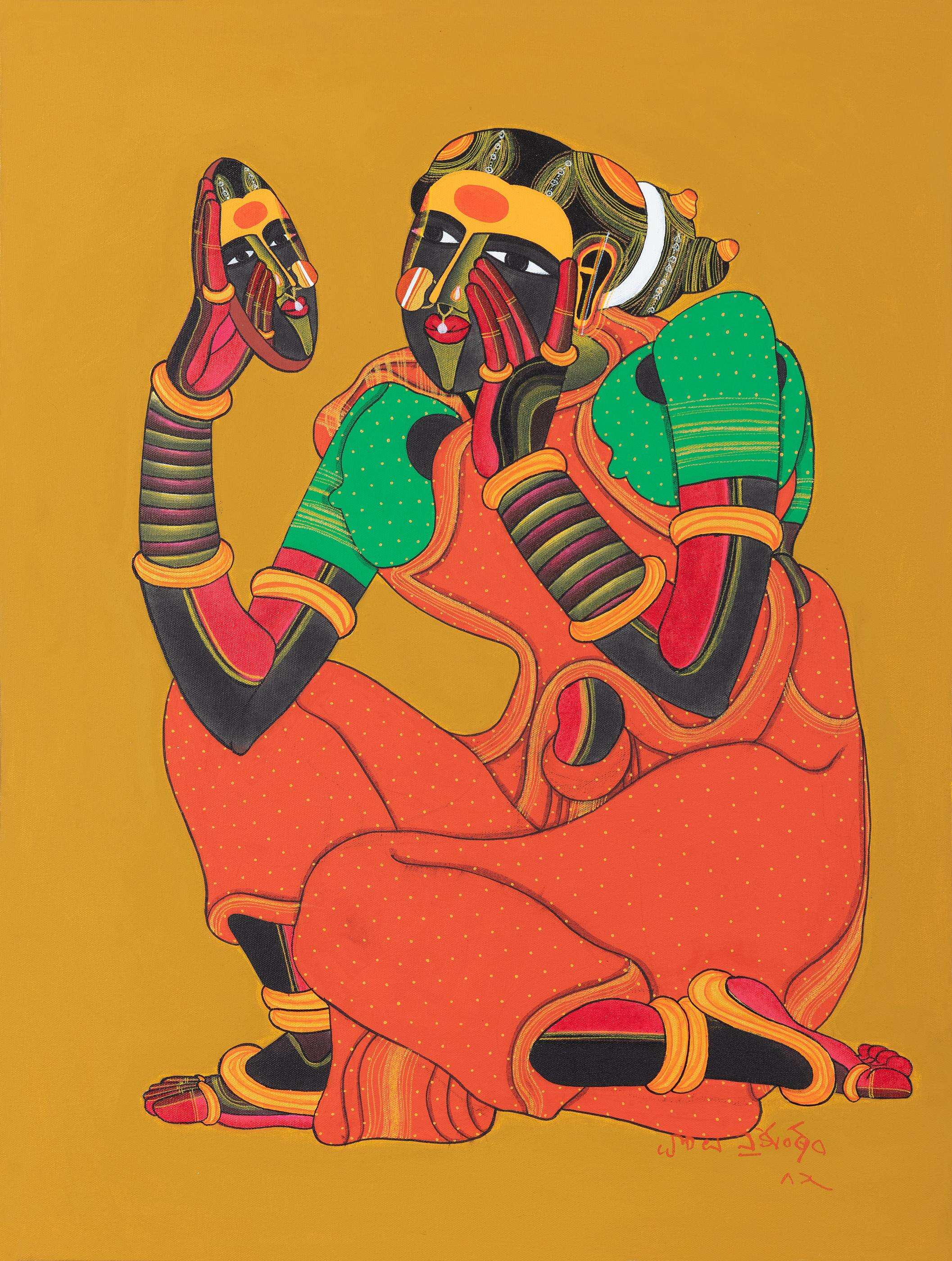 Vaikuntam’s ladies and the mirror at saffronart