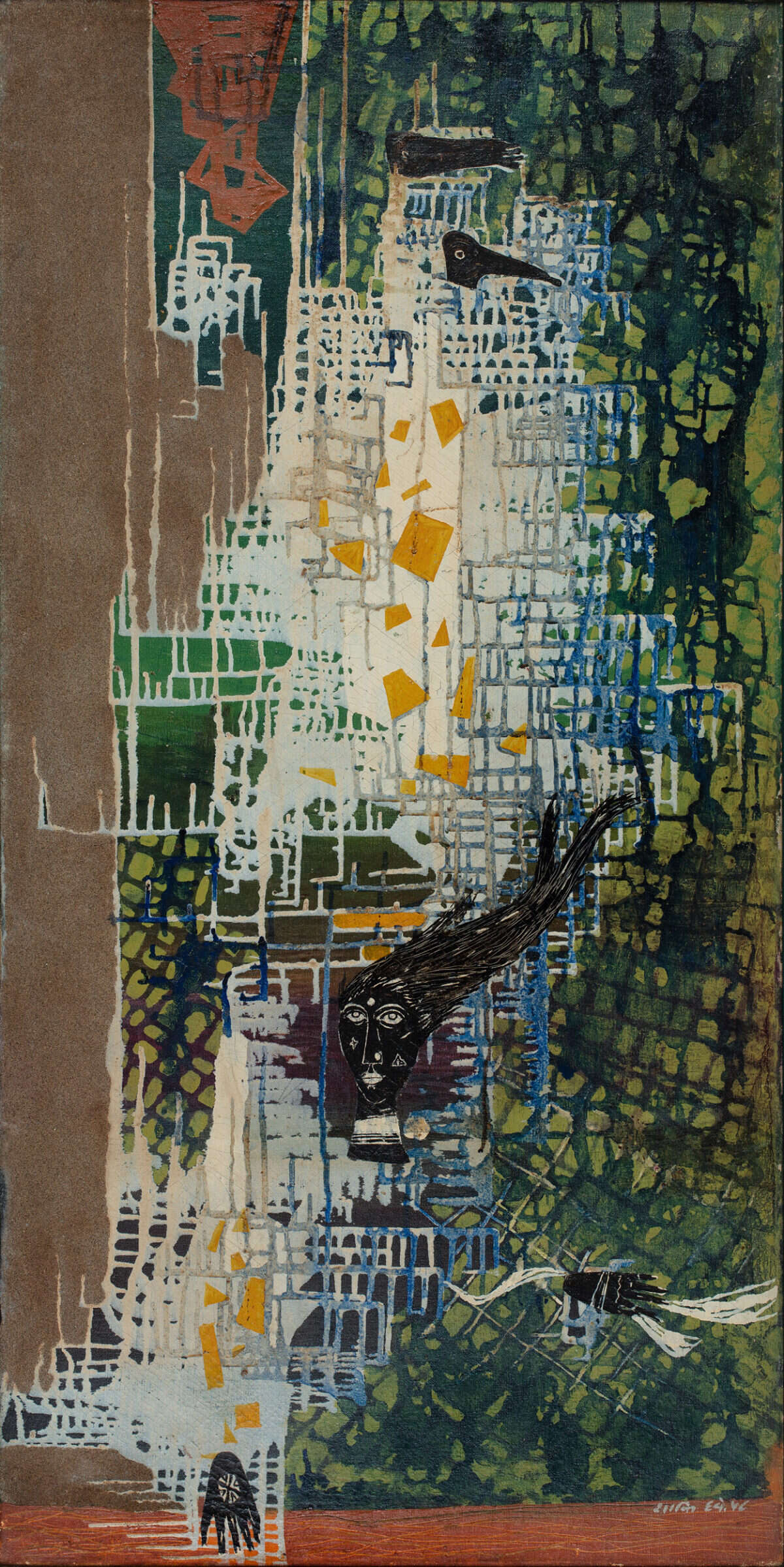 Shanti Dave’s retrospective reflects a quasi – abstractionist