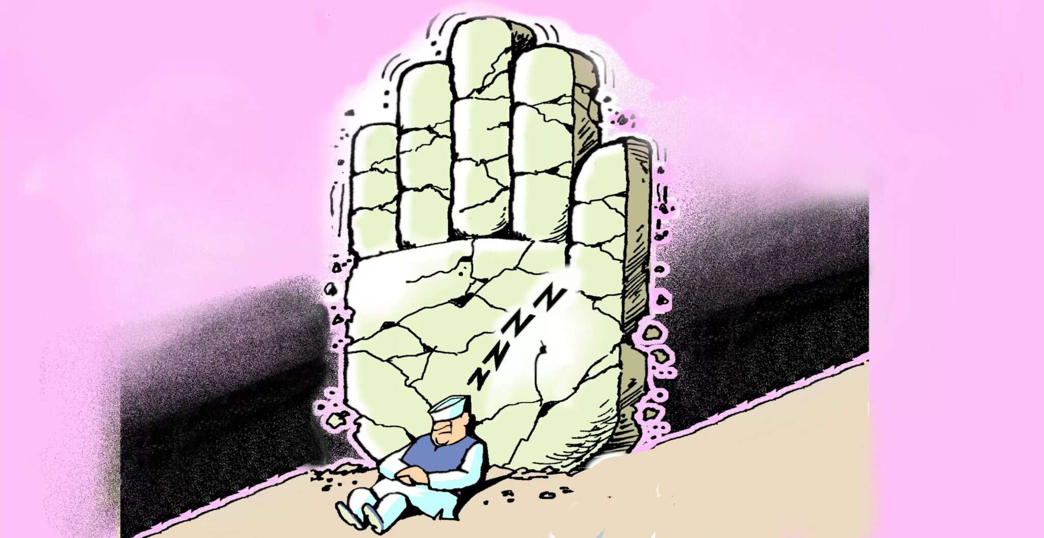 Hand that doesn’t rock poll cradle