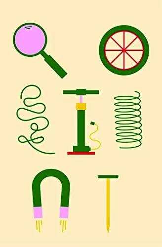 Nail, wheel, spring, lens magnet, string & pump