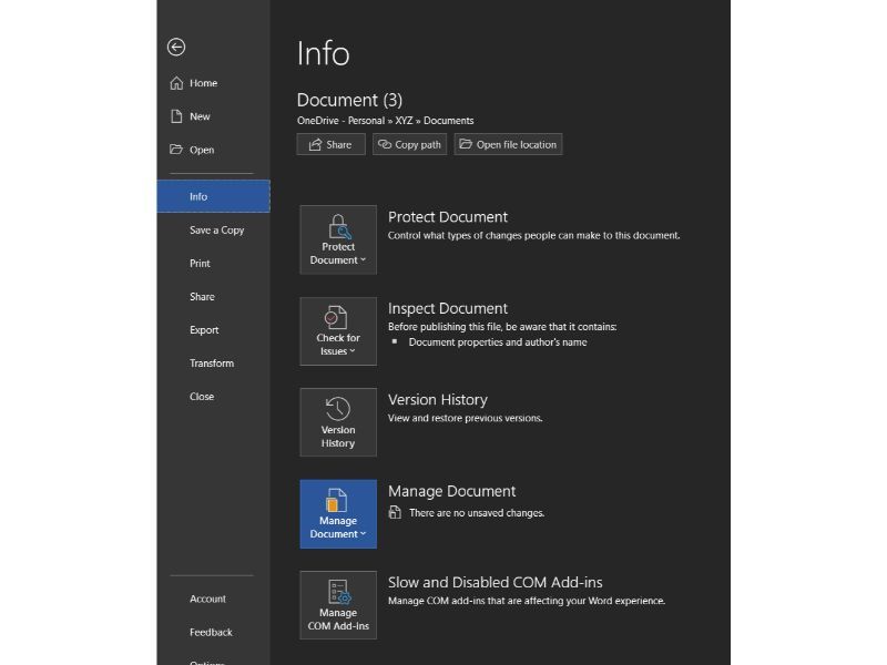 Recover Deleted Document How To Recover Deleted And Unsaved Document 