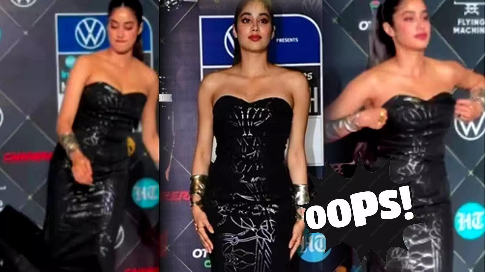 Oops Janhvi Kapoor Saves Herself From Major Embarrassing Moment In 9235