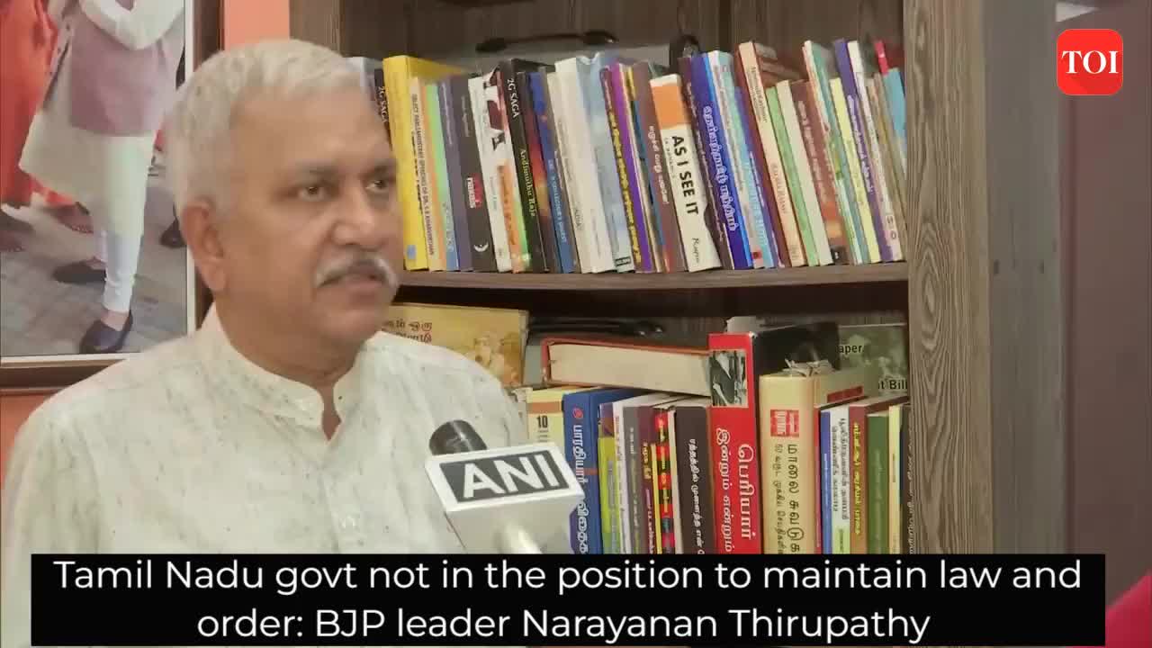 BJP leader Narayanan Thirupathy slams Tamil Nadu govt over 'The Kerala Story' ban