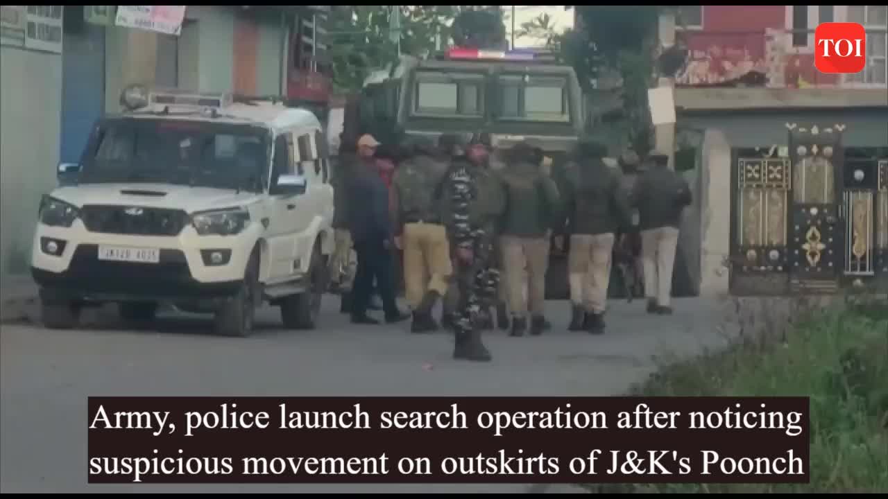 Army, police launch search operation after noticing suspicious movement on outskirts of Poonch