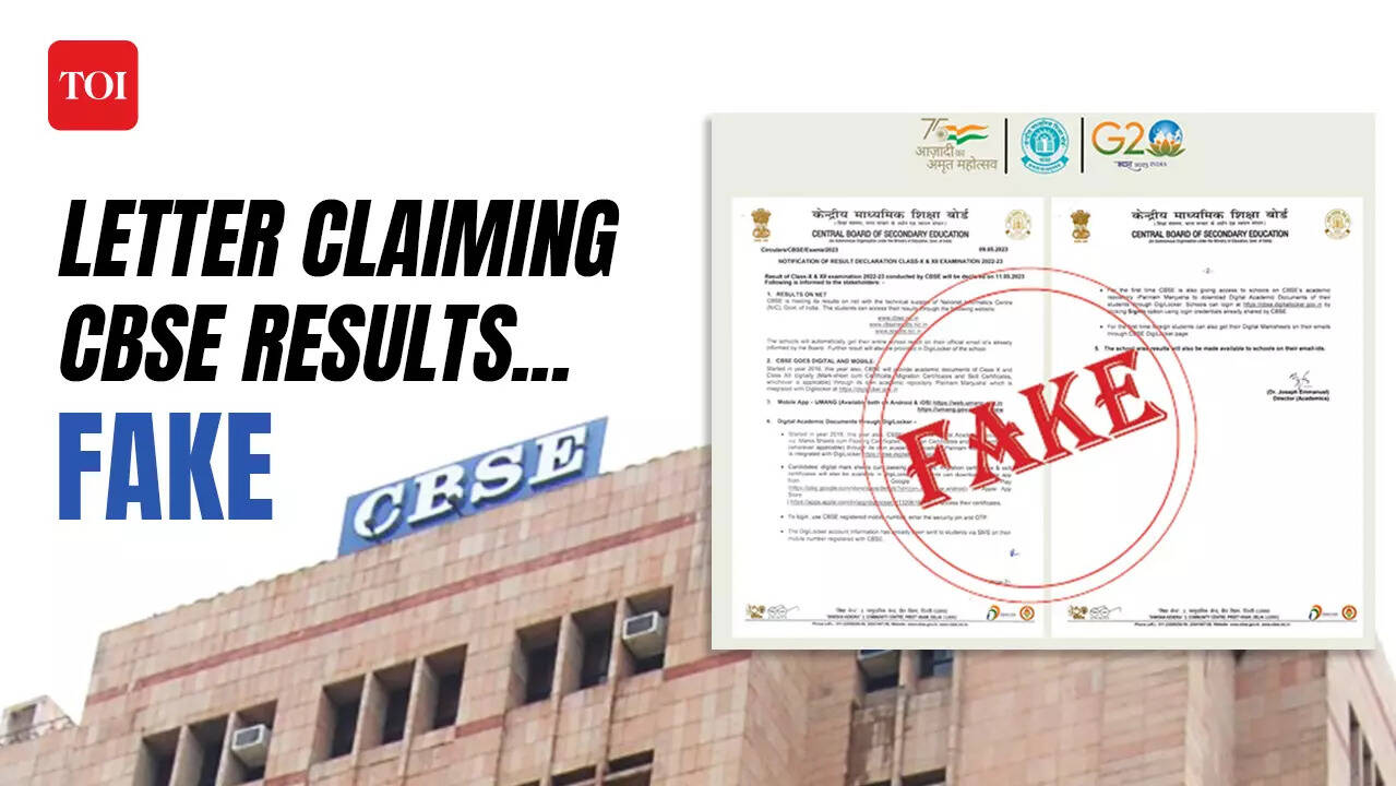 CBSE Results 2023: Fake Letter Claims CBSE 10th and 12th Results ...
