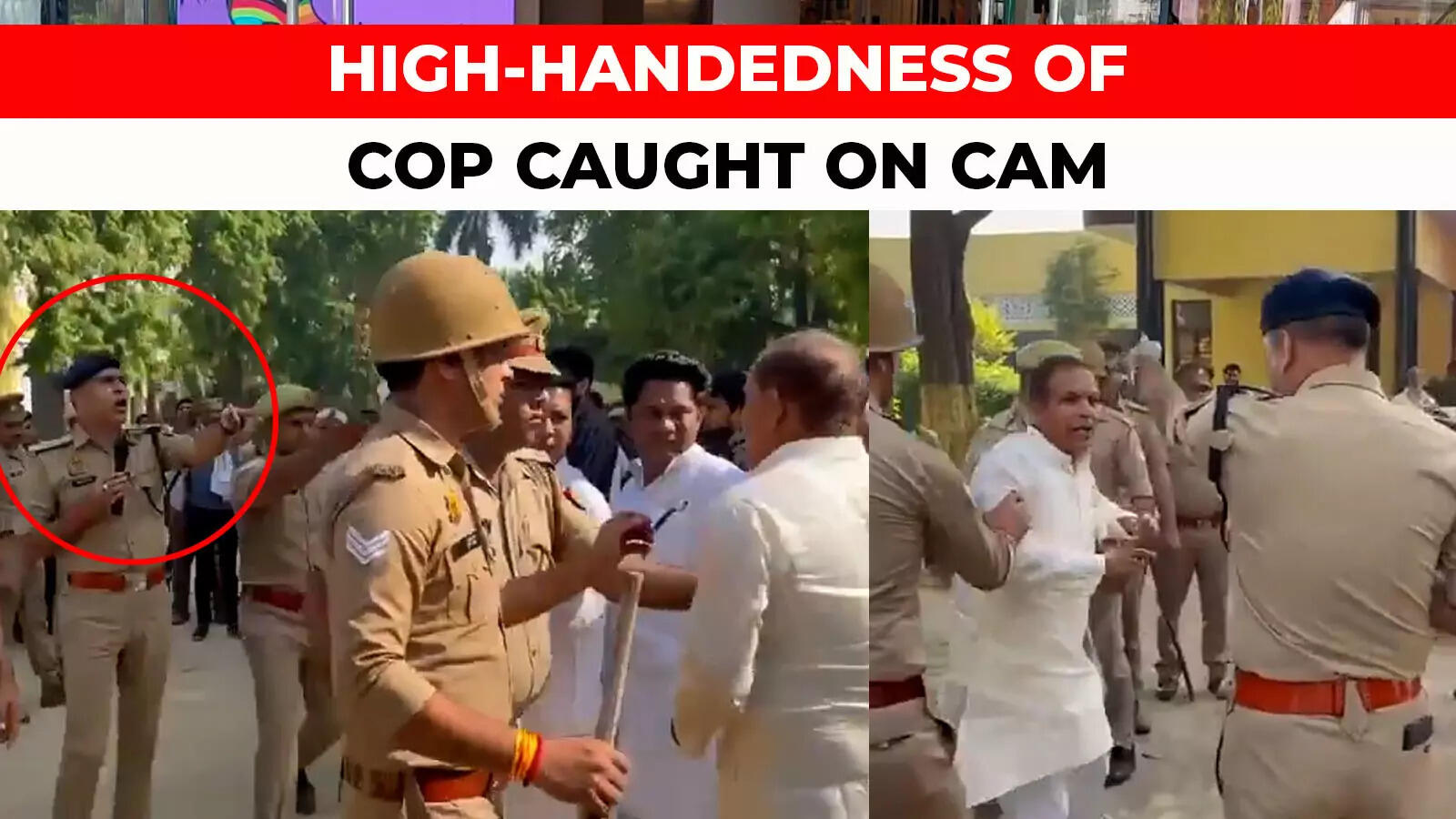 On cam: Senior UP cop abuses, misbehaves with candidate during urban ...