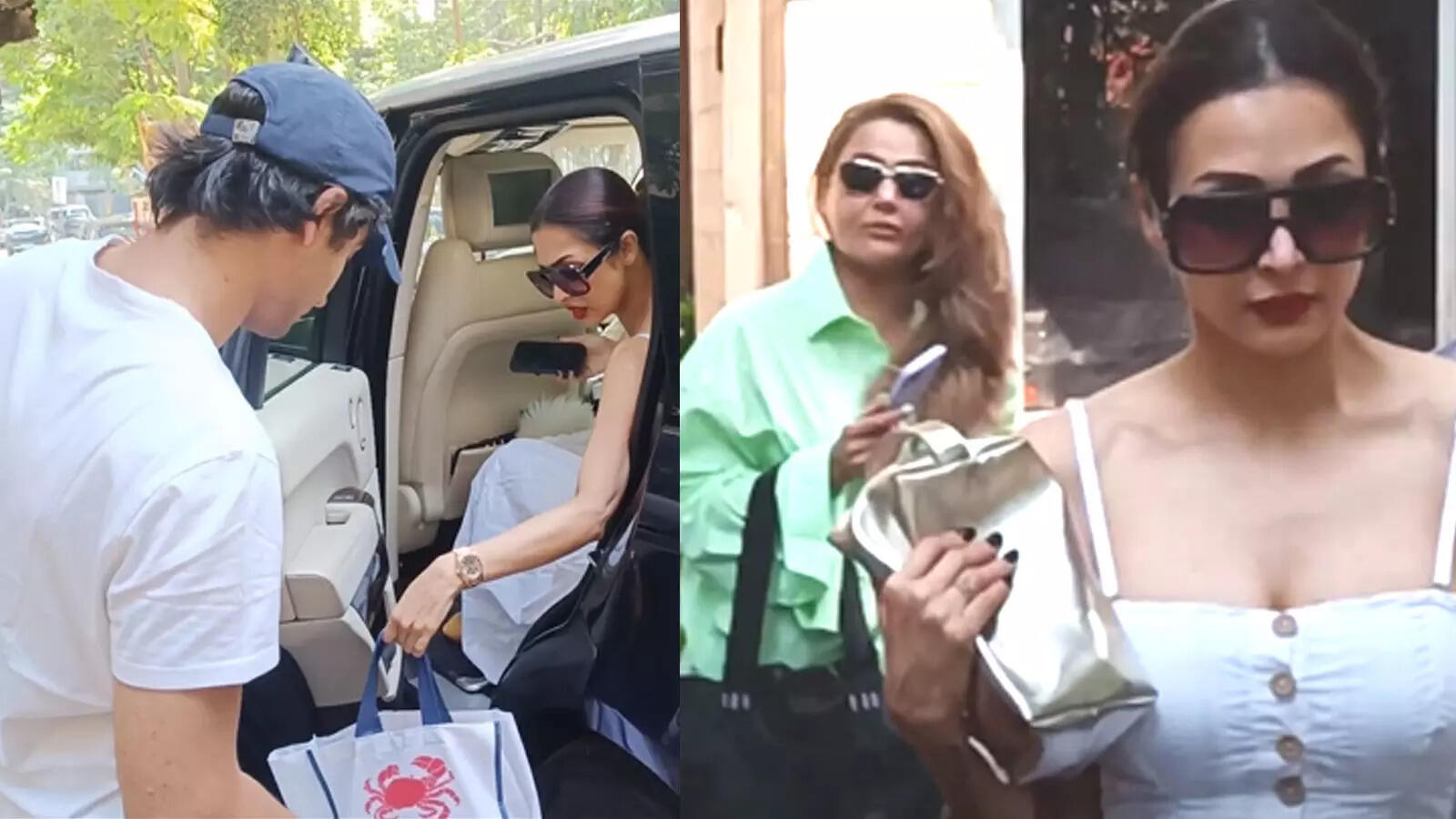 'Be careful, it's dripping', Arhaan Khan tells mom Malaika Arora as he hands over a bag to her