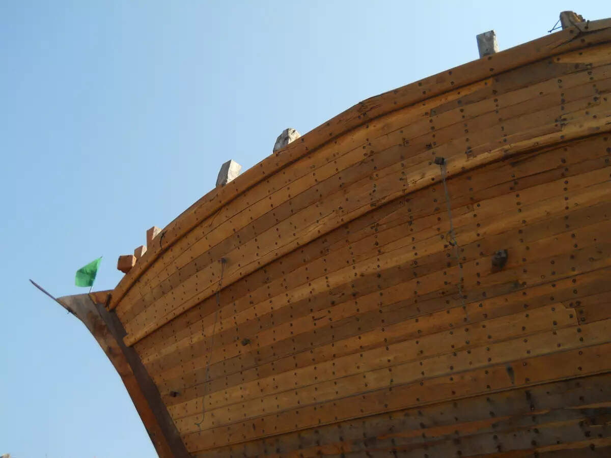 Onboard the traditional Kachchhi ship in Mandvi, Gujarat, Gujarat ...