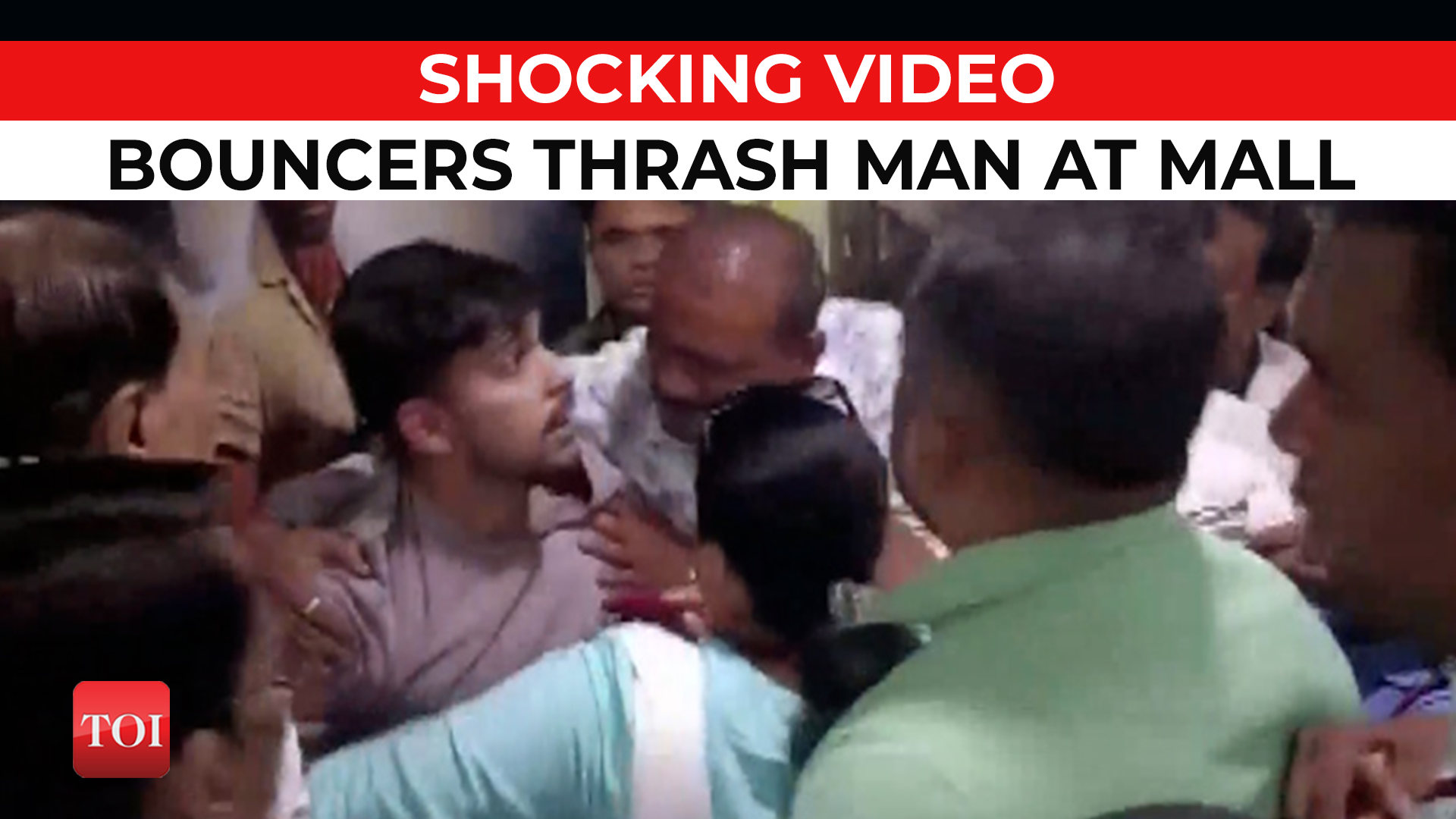 Caught on cam: Bouncers brutally thrash a man at mall, several injured ...
