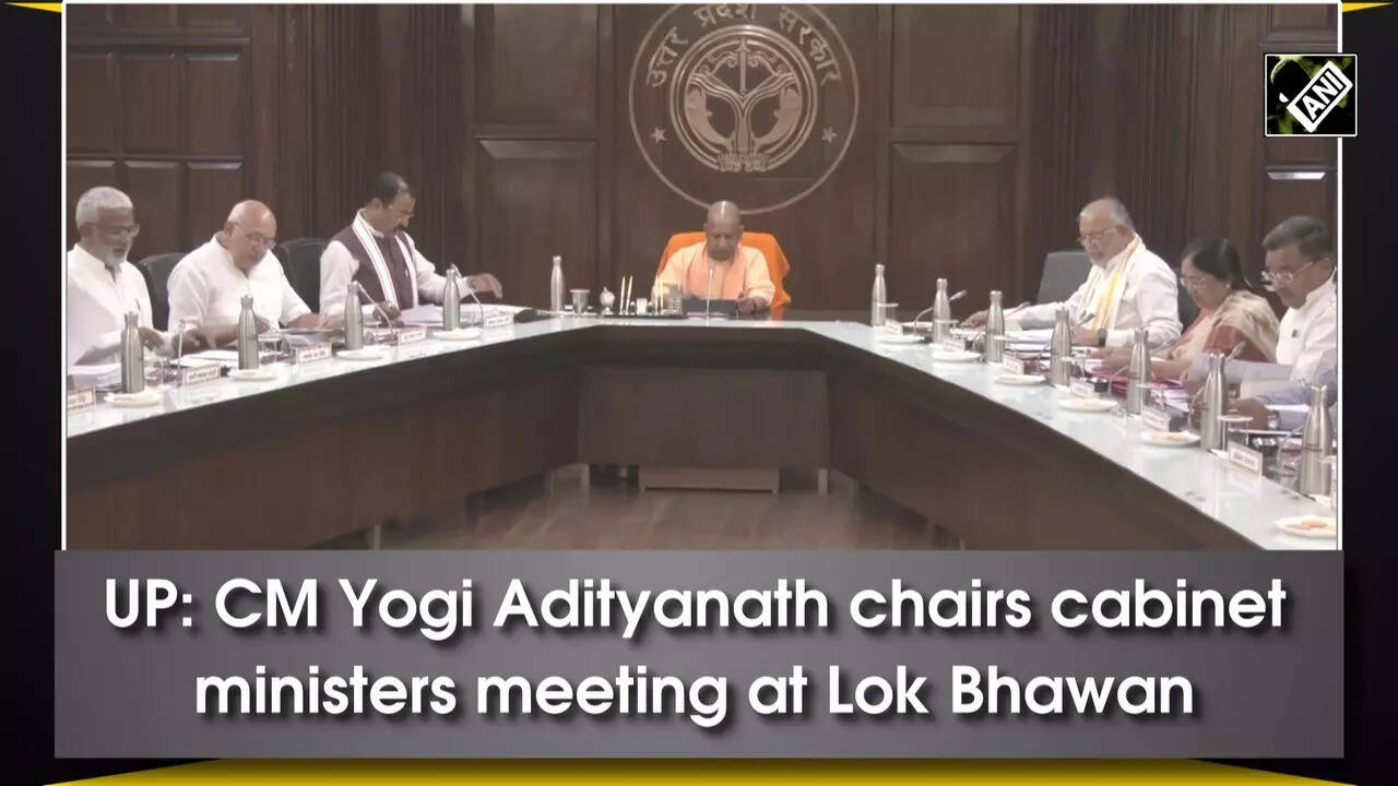 UP: CM Yogi Adityanath chairs cabinet ministers meeting at Lok Bhawan