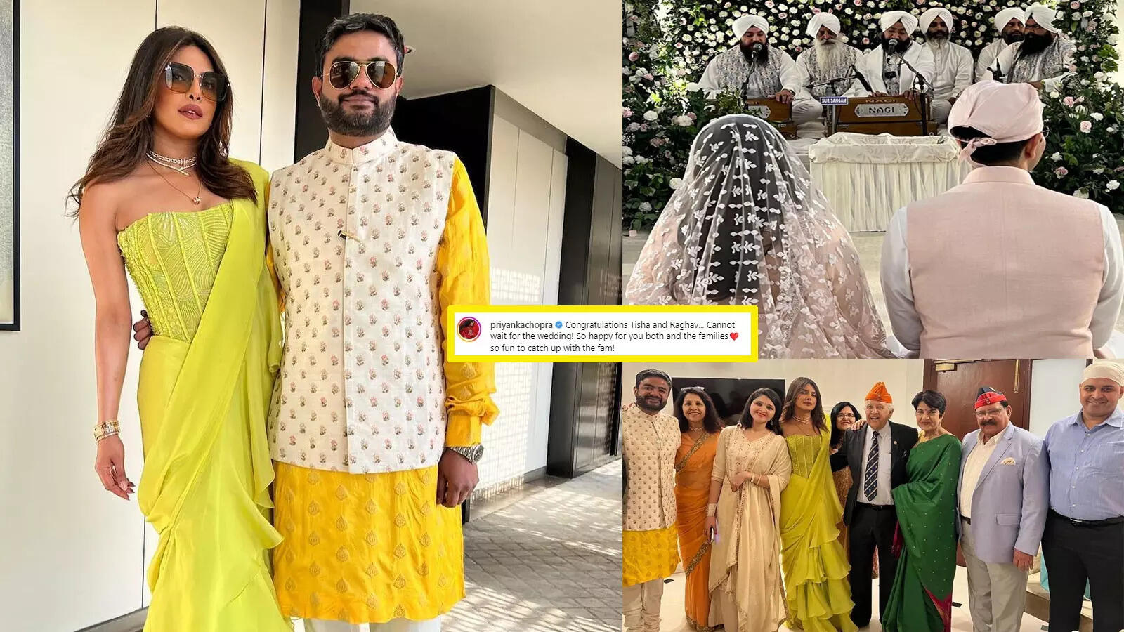 Priyanka Chopra Jonas shares INSIDE PICTURES from Parineeti Chopra and Raghav Chadha's ...