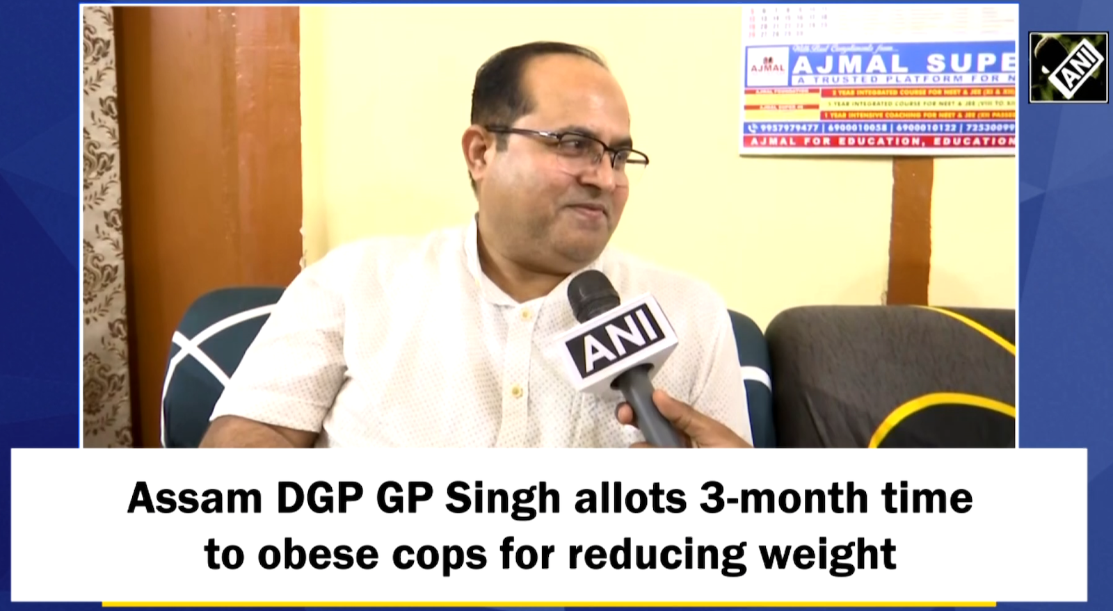Assam DGP GP Singh allots 3-month time to obese cops for reducing weight