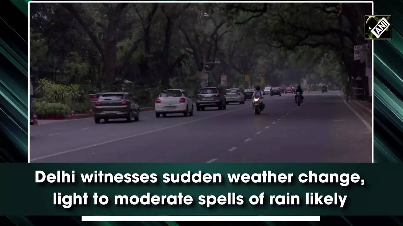 Delhi witnesses sudden weather change, light to moderate spells of rain likely