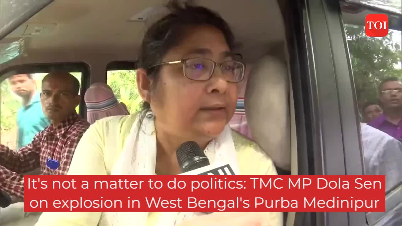 It's not a matter to do politics: TMC MP Dola Sen on explosion in Purba Medinipur