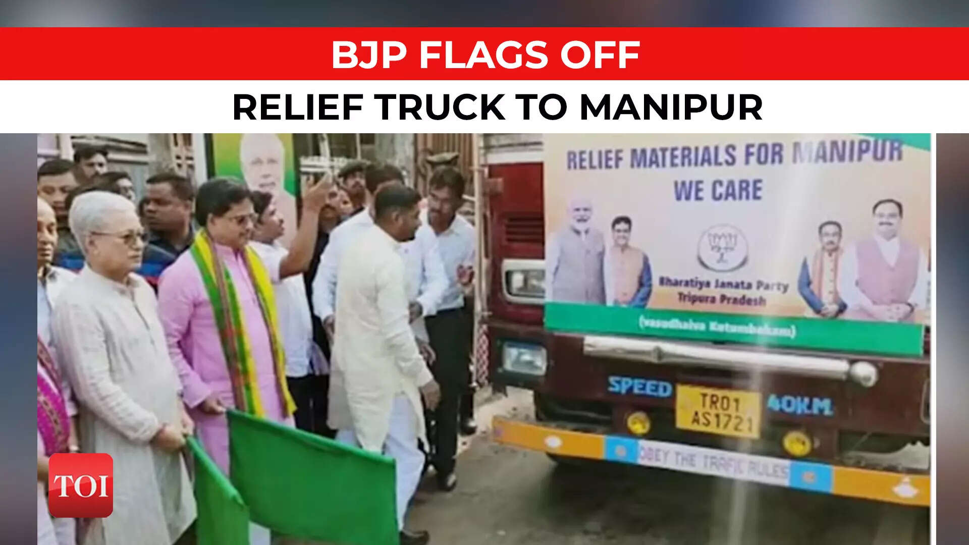 manipur: Manipur Violence: Tripura BJP sends relief materials for ...