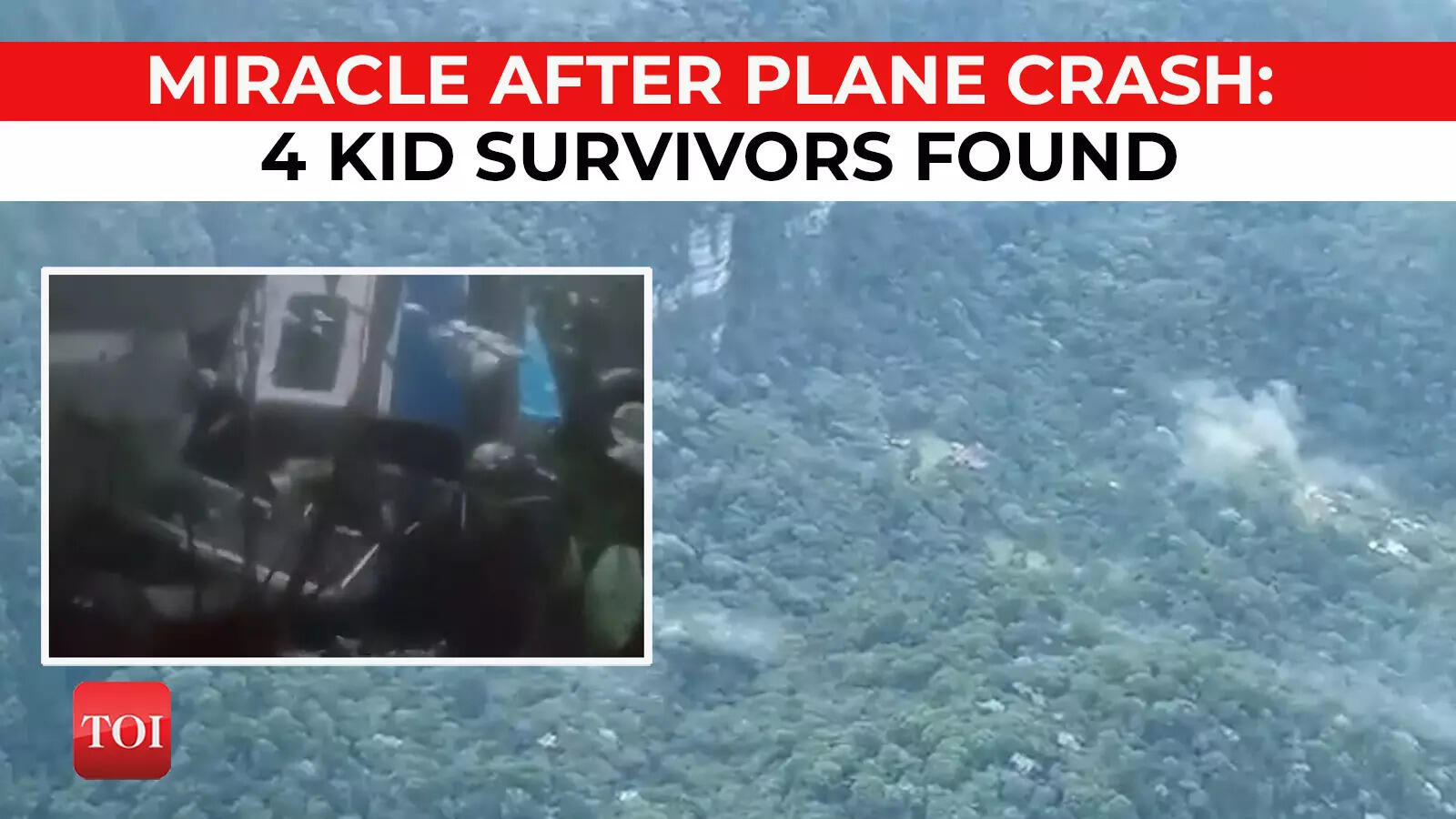 Miracle: 4 Children Found Alive in Colombian Jungle 2 Weeks After Plane Crash
