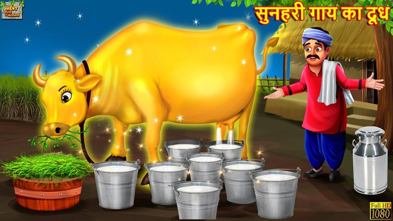 Latest Children Hindi Story Sunhari Gaay Ka Doodh For Kids - Check Out ...