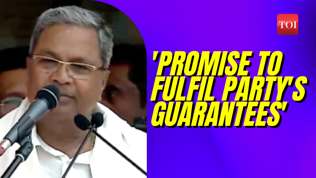 Karnataka Watch Karnataka Cm Siddaramaiah Addresses Gathering After