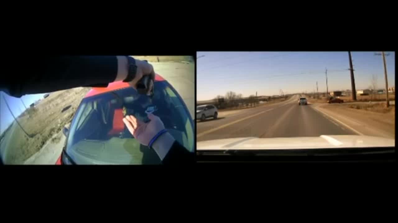 Chicago: Video shows driver fleeing with cop on hood