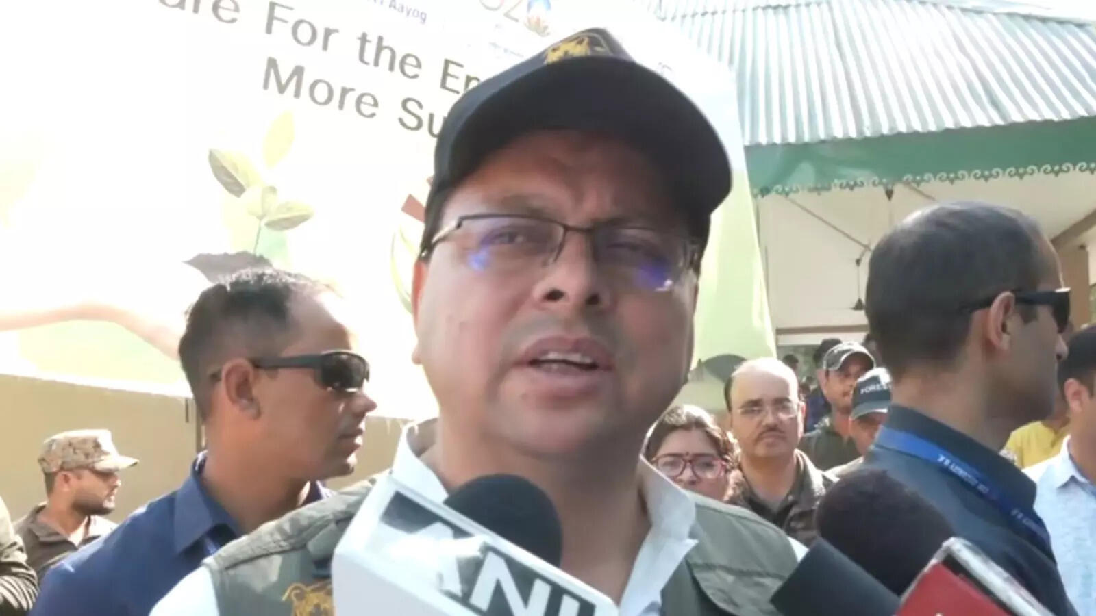 Union Minister Bhupendra Yadav, Uttarakhand CM Dhami visit Rajaji National Park