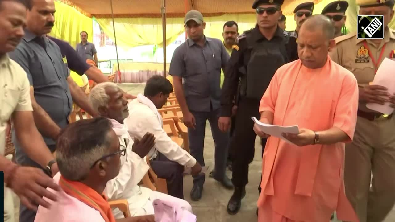 UP: CM Yogi holds ‘Janata Darbar’ at Gorakhnath Temple in Gorakhpur