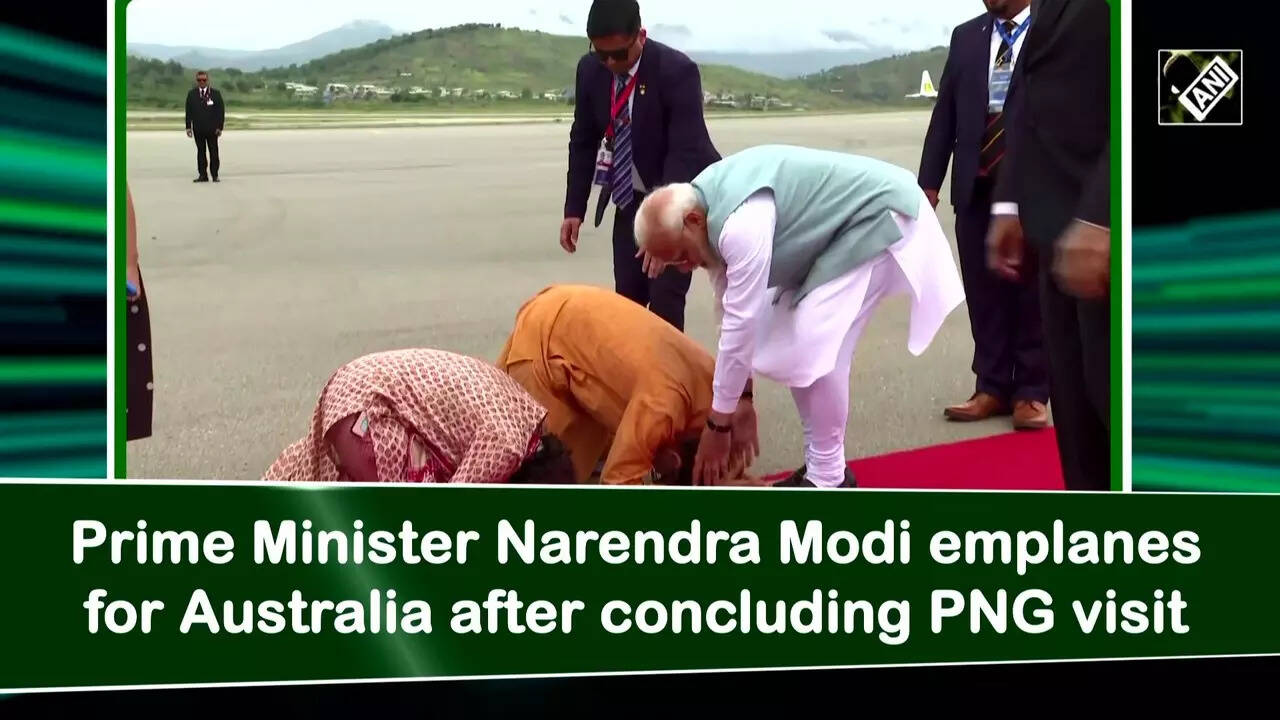 Prime Minister Narendra Modi emplanes for Australia after concluding ...