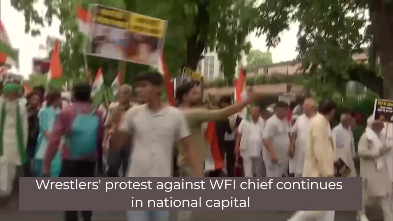 Wrestlers' protest against WFI chief continues in national capital