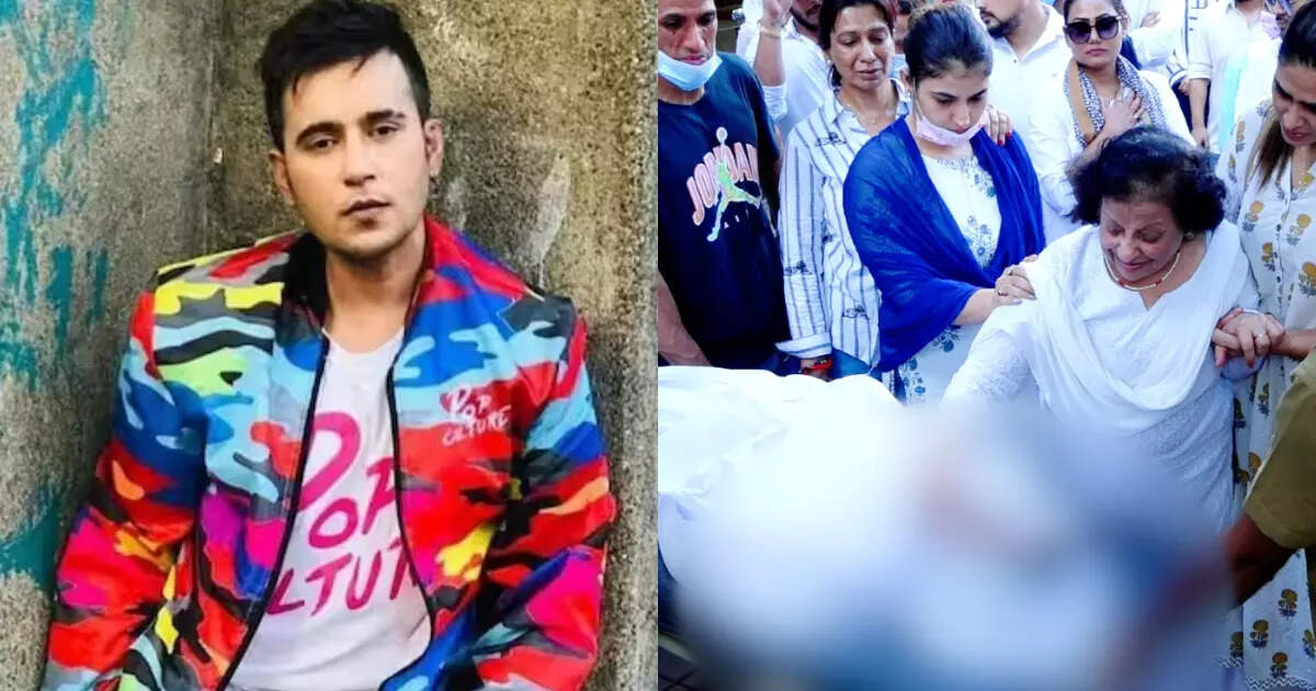 Aditya Singh Rajput's mother breaks down in tears at the funeral; Rajiv Adatia, Rohit K Verma ...