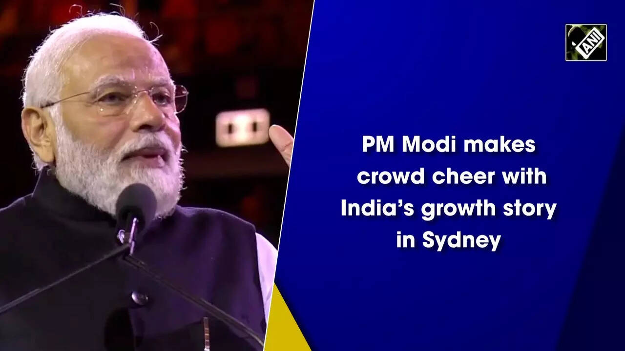 PM Modi makes crowd cheer with India’s growth story in Sydney