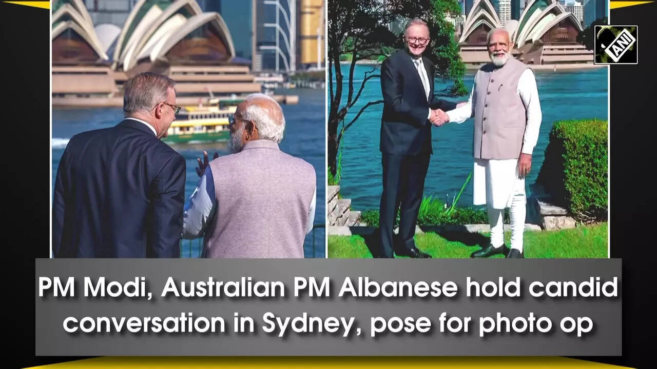 PM Modi, Australian PM Albanese pose for photo op and hold candid conversation in Sydney
