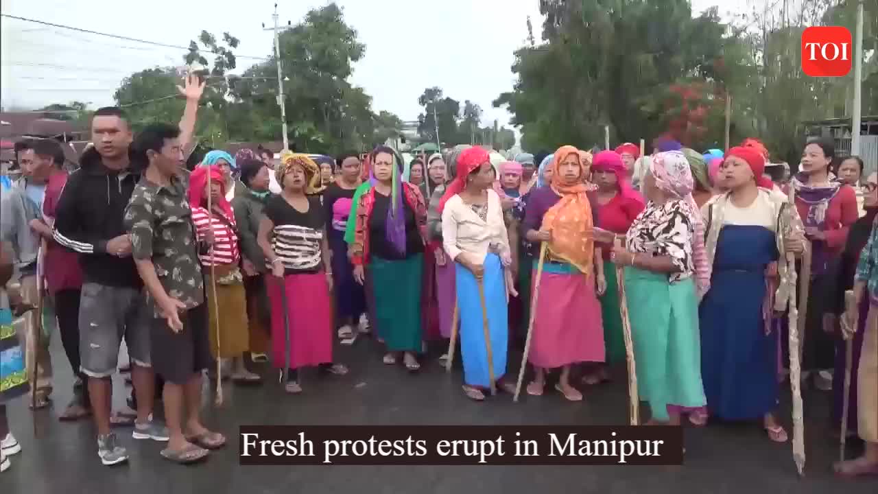 Fresh protests erupt in Manipur