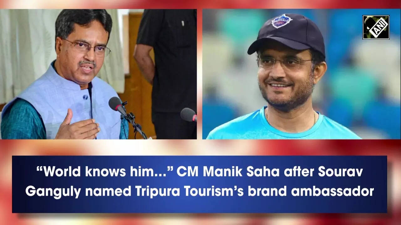 “World knows him…” CM Manik Shah after Sourav Ganguly named Tripura Tourism’s brand ambassador
