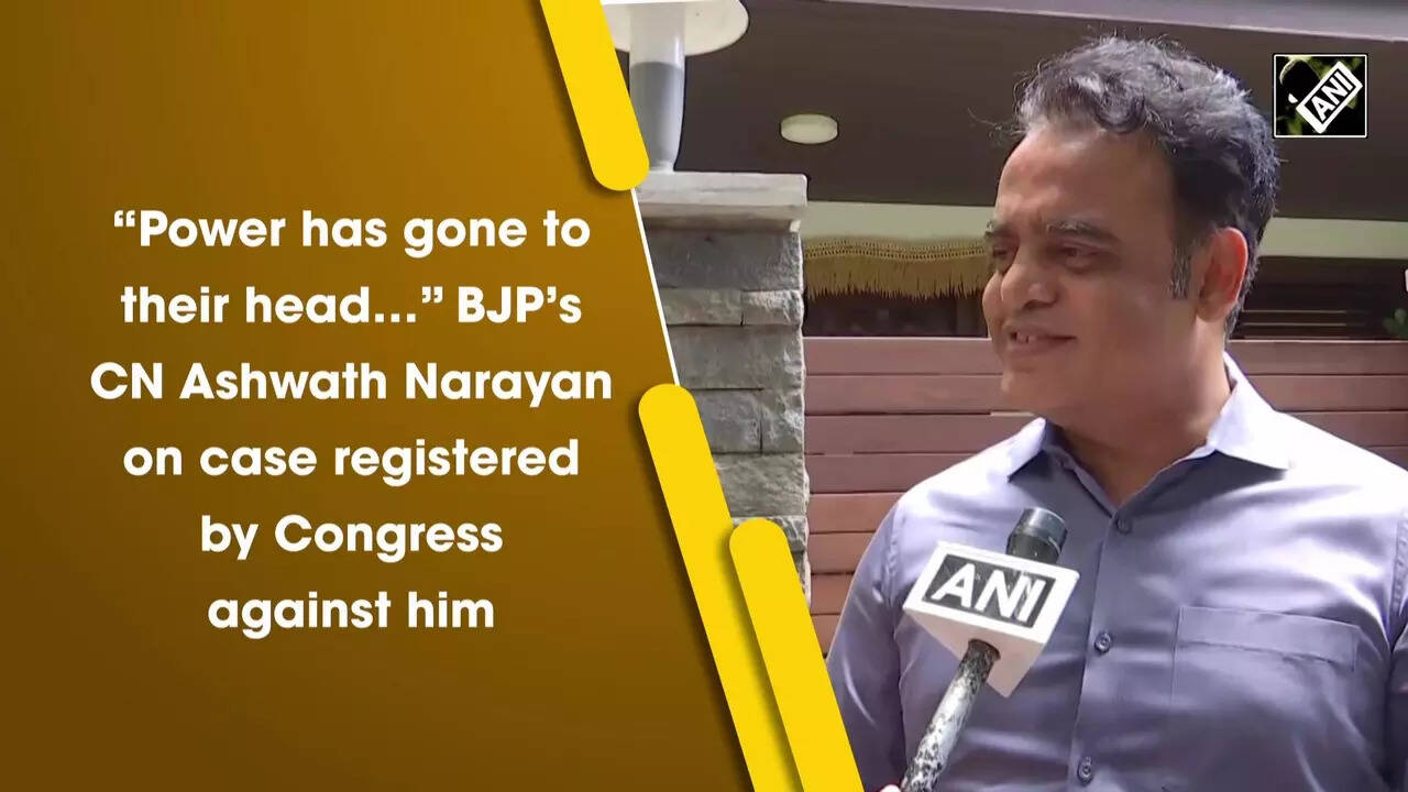 “Power has gone to their head…” BJP’s CN Ashwath Narayan on case ...