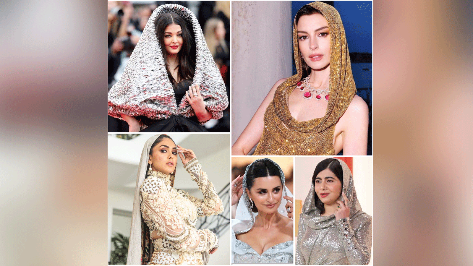 Hooded gowns make a comeback on the red carpet