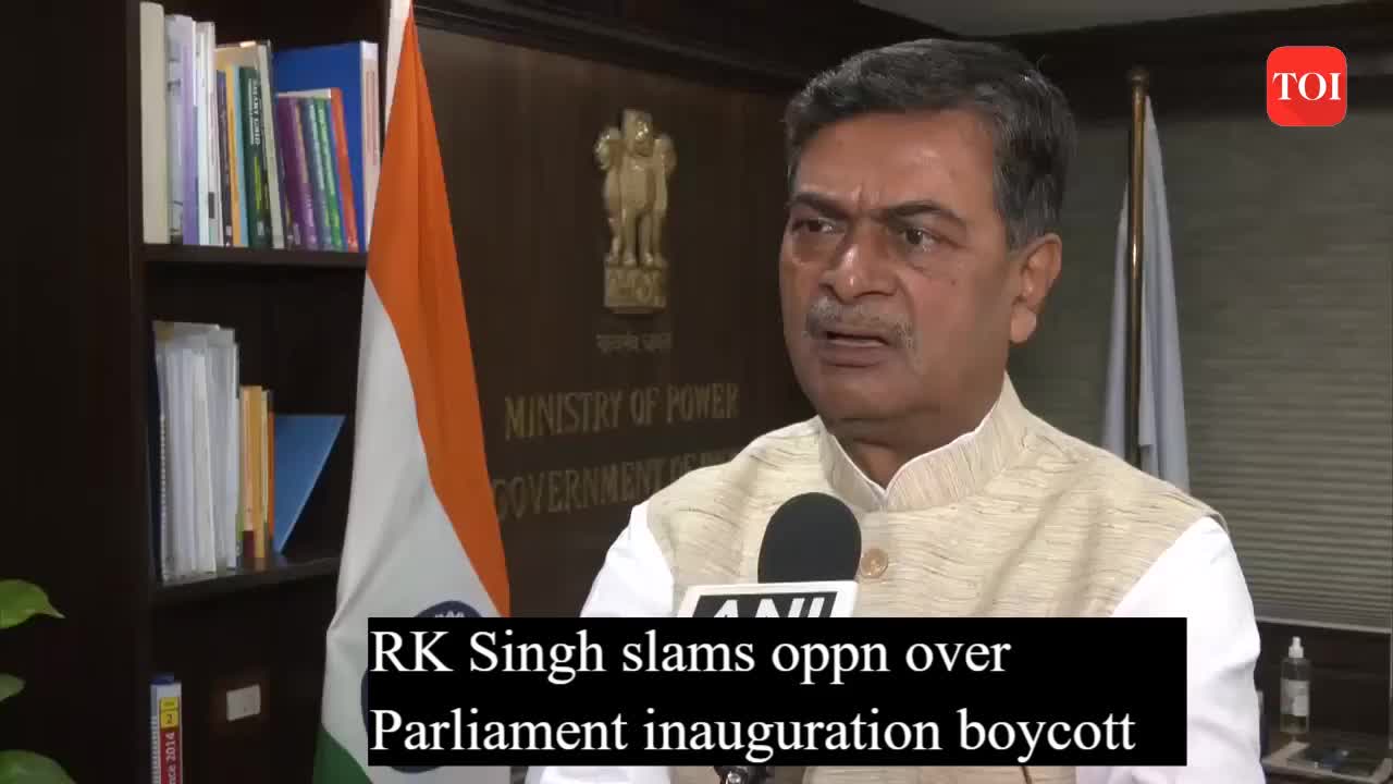 RK Singh slams oppn over Parliament inauguration boycott