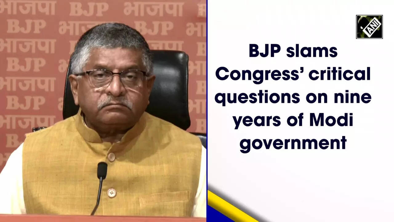 BJP slams Congress’ critical questions on nine years of Modi government
