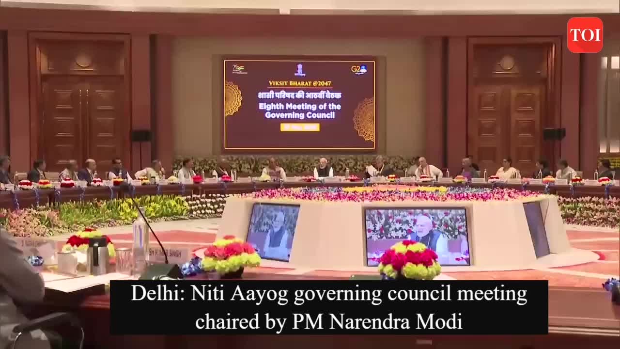 Delhi: Niti Aayog governing council meeting chaired by PM Narendra Modi