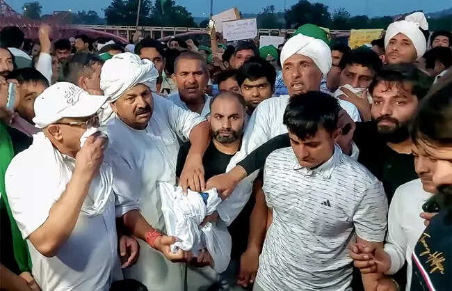 Protesting wrestlers postpone immersion of medals in…