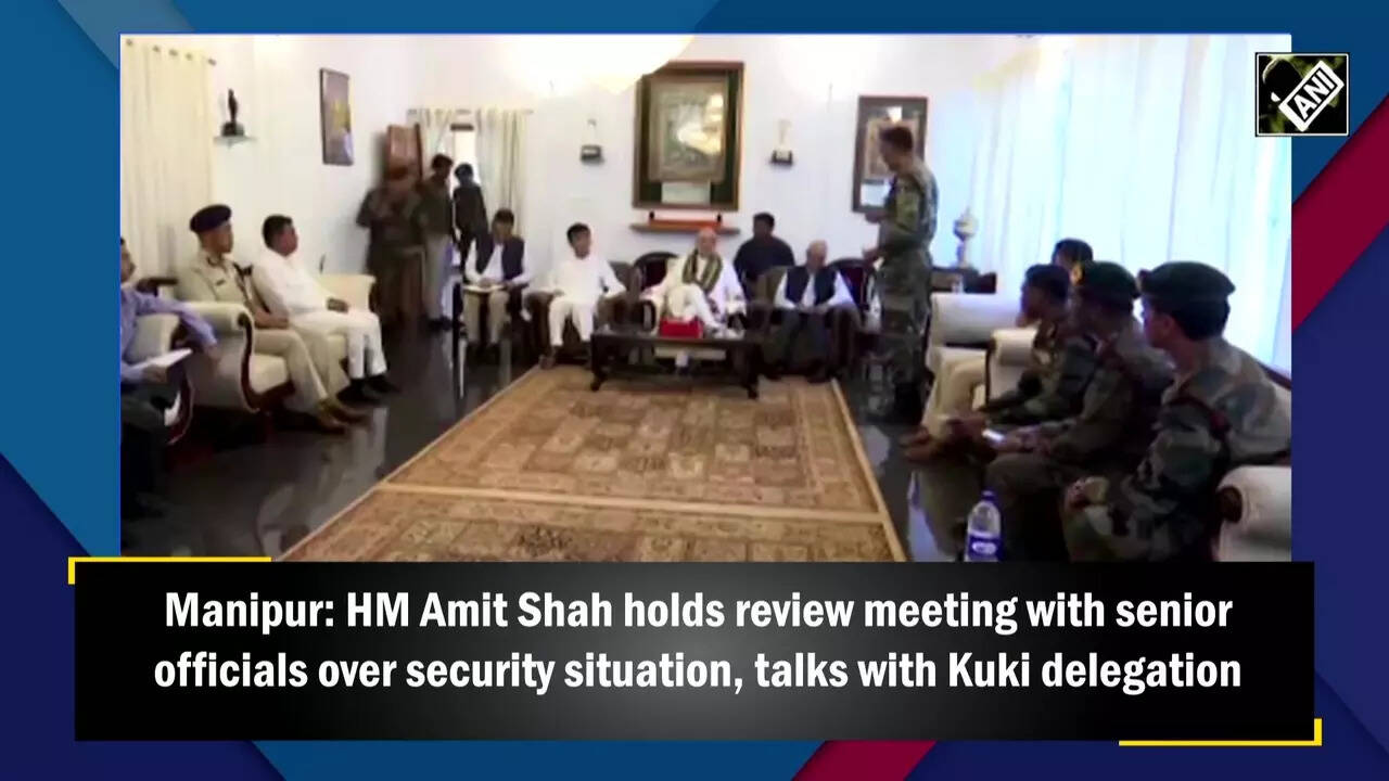 Manipur: HM Amit Shah holds review meeting with senior officials over security situation