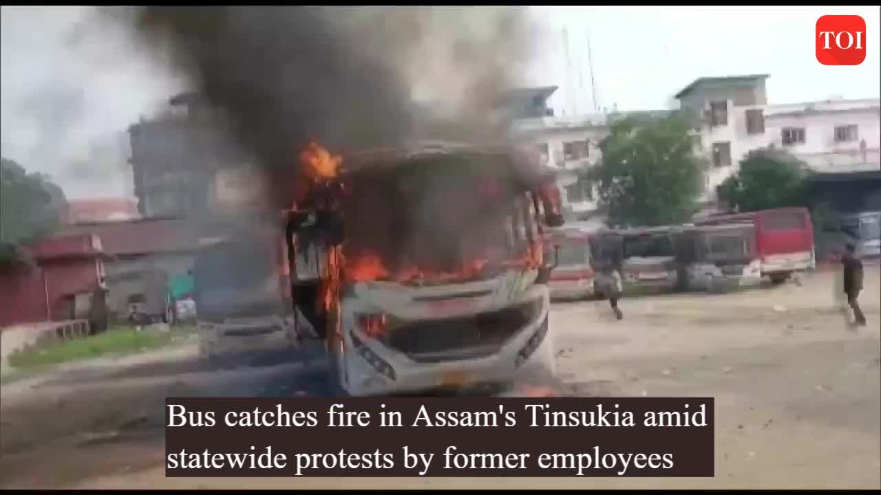 Fire breaks out in ASTC bus in Assam's Tinsukia, no casualties reported