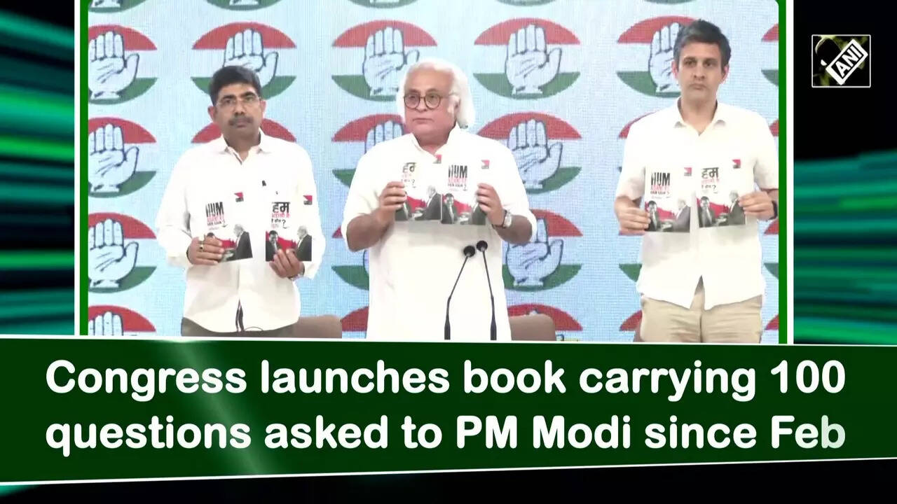 Congress launches book carrying 100 questions asked to PM Modi since Feb