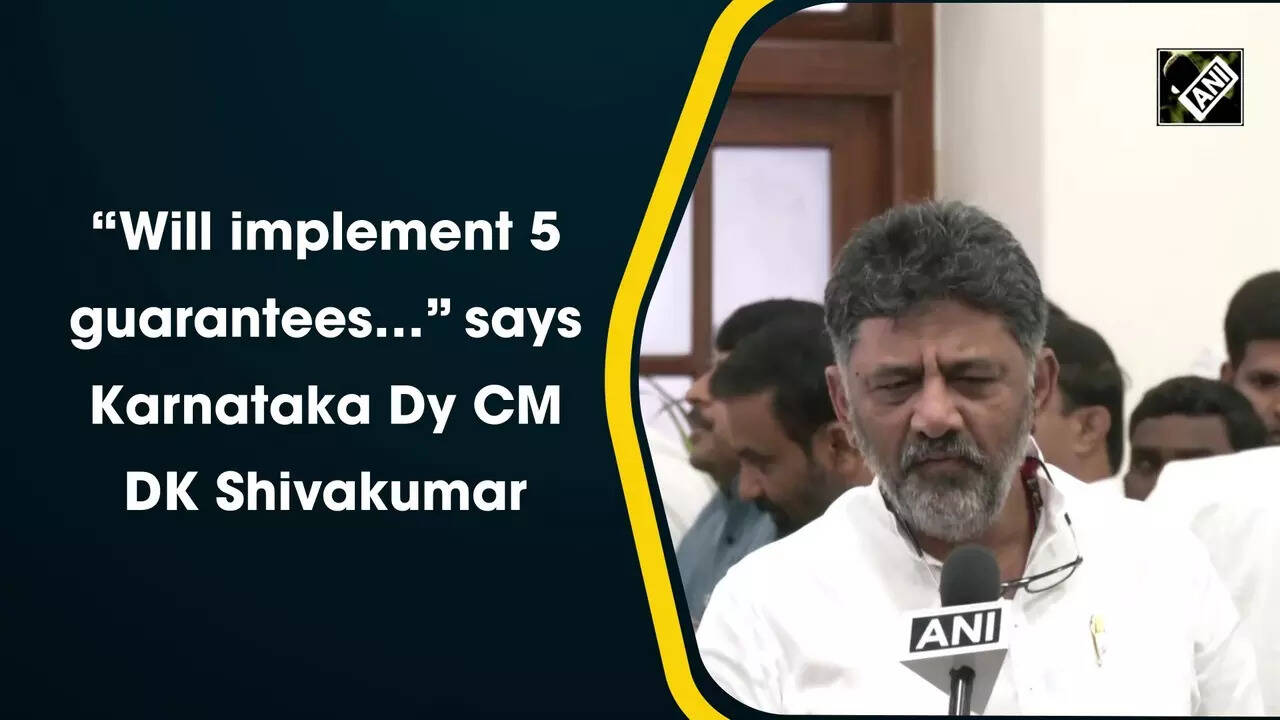 “Will implement 5 guarantees…” says Karnataka Dy CM DK Shivakumar