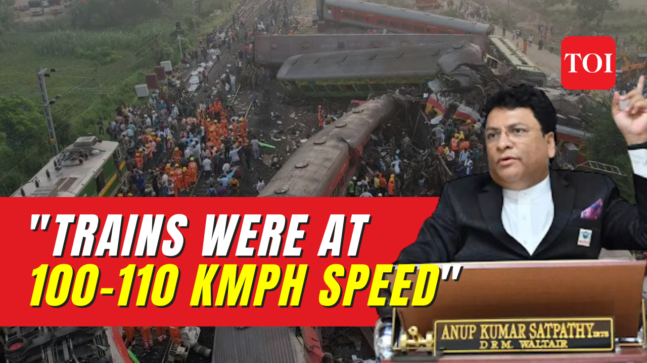 "Both trains were at a high speed, estimated to be within the range of 100-110 KMPH", Waltair ...