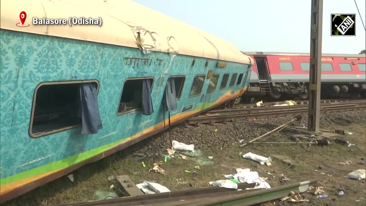Latest visuals of devastating Odisha train accident site