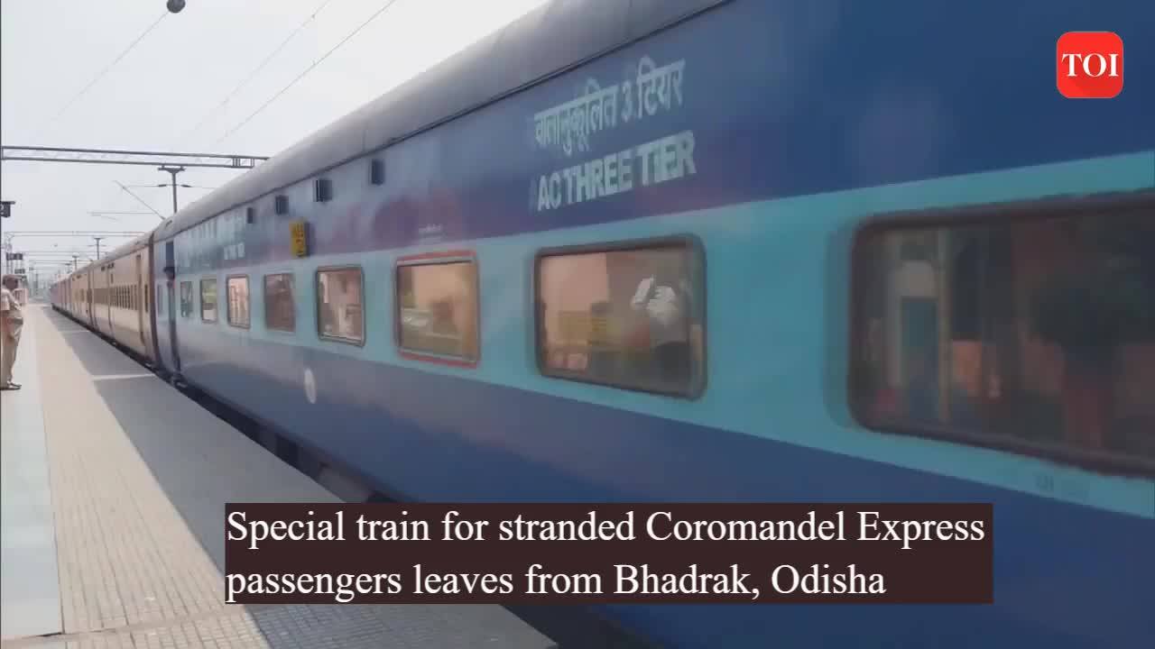 Special train for stranded Coromandel Express passengers leaves from ...